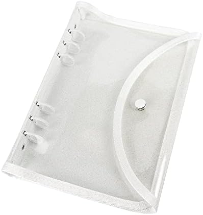Amazon.com : A5 Binder Cover Clear Glitter Soft PVC Binders Folder ...