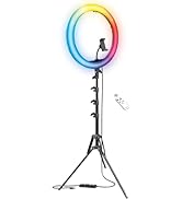 Amazon.com : Bower 12-inch RGB LED Selfie Ring Light Studio Kit ...