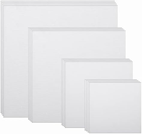 Kesntto Pack de 16 Tableros de Lienzo para Pintura, Paneles de Lienzo ...