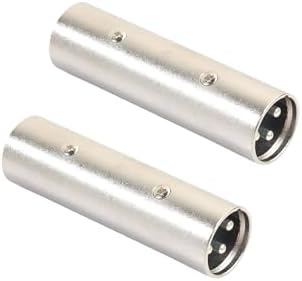Amazon.com: REXUS XLR Male to XLR Male Adapter (2 Pack) XLR 3 Pin ...