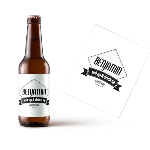 Amazon.com: 6 Pack of Beer Labels | Best Man and Groomsman Proposal ...