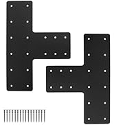 Amazon.com: 10x10 L Post Bracket 4PCS, L Flat Mending Plate for Wood ...