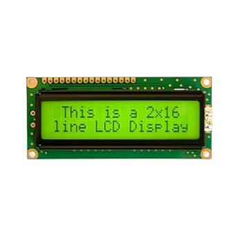 Electrobricks 16x2 LCD Display Module Green Backlight Alphanumeric ...