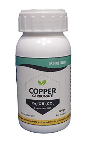 DS Fine Chem Copper Carbonate, 200gm,(Free Measuring Cup & Spoon Inside ...