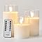 Amazon.com: VENTA Set of 3 Realistic Flameless Grey LED Candles with ...