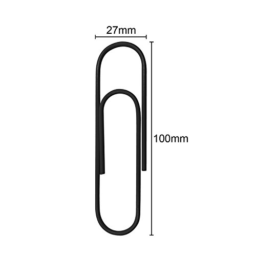 Hongfa 40 Pack 4 Inches Mega Large Paper Clips - 10 Colors 100mm Office ...