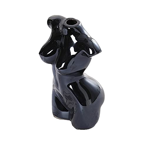 Ceramic Human Body Sculpture Vase Flower Vase Modern Man Woman Body ...