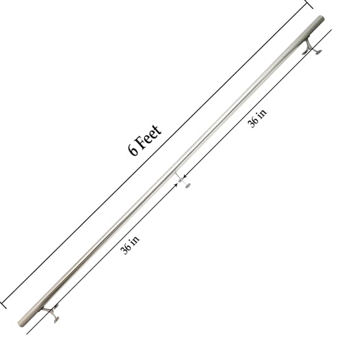 Snapklik.com : Bar Foot Rail Kit 6 FT Length, Bar Foot Rails Stainless ...