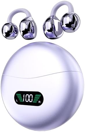 Amazon.com: King Lucky Clip on Earbuds Open Ear Wireless Bluetooth 5.4 ...