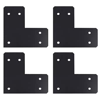 Amazon.com: CNQLIS 4 Pcs Flat L Shaped Plate Bracket for 6x6 Post, L ...