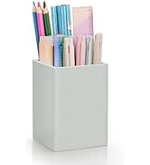 Amazon.com: Pen Holder for Desk,Nordic Elegance Square Silicone Pencil ...