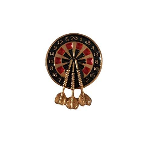 M Fabrics Arrow Dart Board (Darts) Shape Lapel PIN Brooch for Men and ...