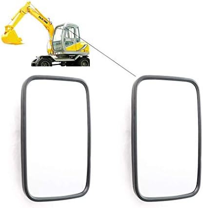 2X Universal Rear View Mirrors 255 X 163 Mm Wing Mirror Set for Tractor ...