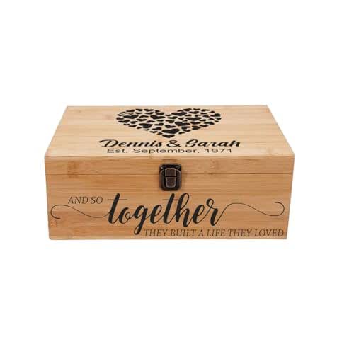 Amazon.com: Personalized Keepsake Box - Wedding Memory Box - Wedding ...