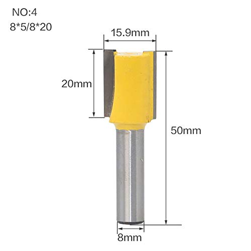 Buy 1 pc Straight/Dado Router Bit - 3/8"W x 1"H - 8" Shank Woodworking ...