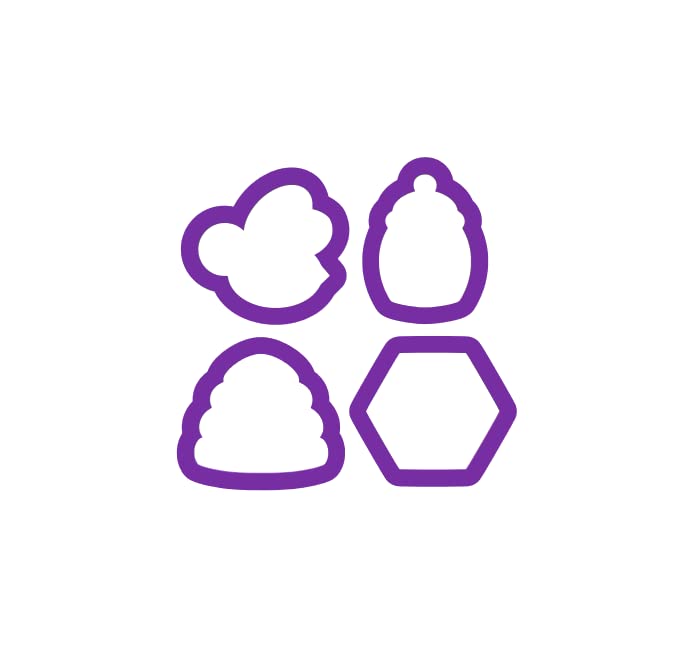 Amazon.com: Mini Bee Cookie Cutter Set - Bee Cookie Cutter - Beehive ...