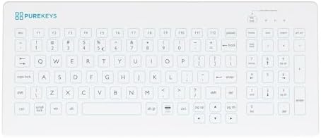 Amazon.com: PUREKEYS Medical Keyboard Compact USB-Cabled White for ...