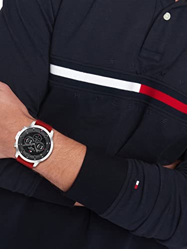 TommyHilfigerMen Luca Round Black Dial Men's Watch 1710490 : Amazon.in ...