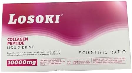 Amazon.com: Losoki Liquid Collagen Peptide Drink - 10000mg Hydrolyzed ...