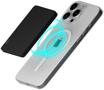 Amazon.com: Ultra Thin Wireless Phone Charger. Portable Magnetic Power ...