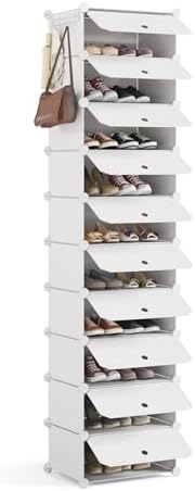 Mondeer Shoe Storage Cabinet, Modular Plastic Shoe Rack, Cube Shoe ...