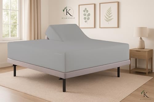 Amazon.com: Top Split Queen Fitted Sheet for Adjustable beds, Split ...