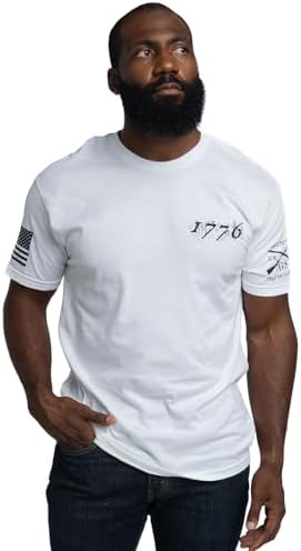 Grunt Style American 1776 Flag - Patriotic Graphic Tee, Men's Short ...