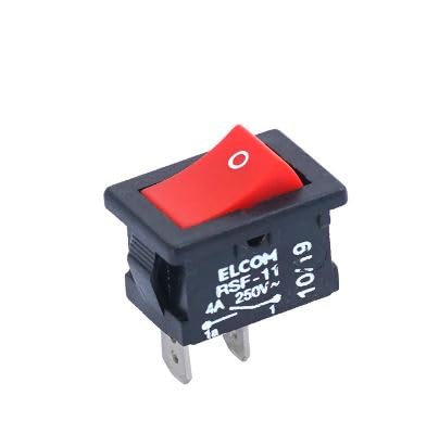 ELCOM Rocker Switch RSF11 4A SPST RED COLOUR SWITCH 230V (10) : Amazon ...