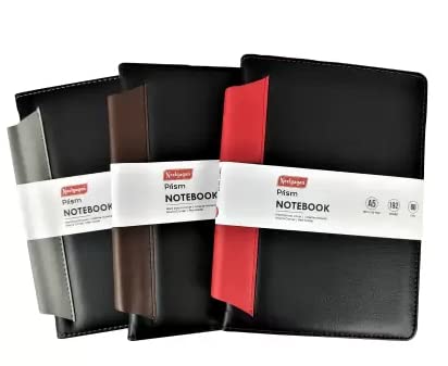 NEELGAGAN Prism Notebook A5 Laterite Material Round Corner with Pen ...