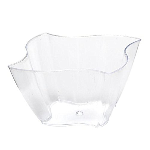 Amazon.com: Mini Ware Small Plastic Wave Bowl Clear/Case of 288 ...