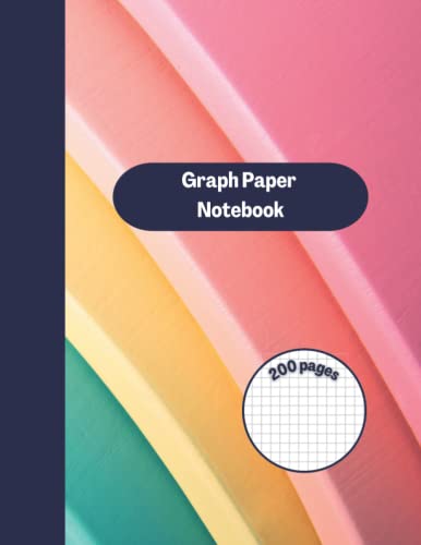 『Rainbow Graph Paper Squared Notebook: 数学と科学の学生のための方眼紙ノート、100枚、200ページ（大 ...