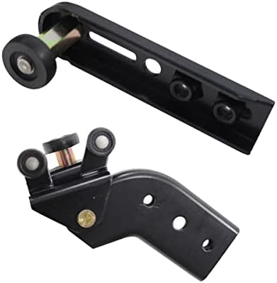 Amazon.com: IBESTWOLF Black Durable Upper Lower Sliding Door Roller ...