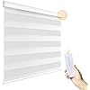 Amazon.com: FS KEEWO Motorized Zebra Blinds Rechargeable with Remote Blackout Cordless Zebra ...
