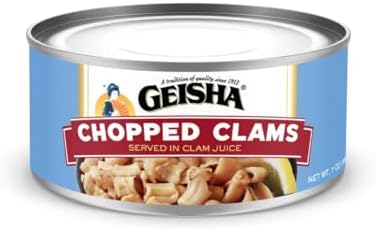 Amazon.com: GEISHA Chopped Clams(Razor Clams) in Clam Juice 7oz(Pack of ...