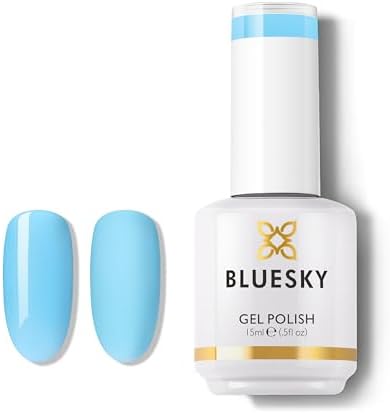 Amazon.com : BLUESKY Gel Polish for Nails Color Light Blue,Salon Single ...