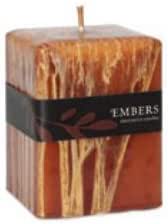 Amazon.com: Northern Lights Candles - Embers Pillar - 3x4 - Terra Cotta ...