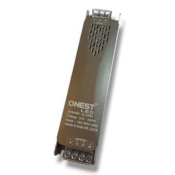 Buy ONEST LED Strip Light 300-watt LED Transformer | Slim SMPS LED ...