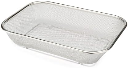 BESTOTTAM Rectangle Strainer Stainless Steel Colander Mesh Sink Drying ...
