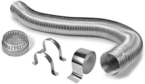 AMPEREUS® Chimney Pipe 6 Inch 10 Feet with Cowl and Tape | Durable ...