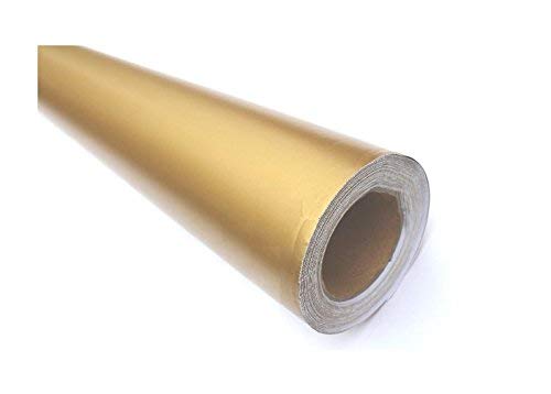 ISEE 360® Golden PVC Sticker Vinyl Car Warp Sheet Roll Sticker Decal L ...