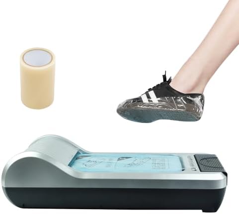 Automatic Shoe Cover Dispenser - Portable, Includes 600 Non-Slip ...