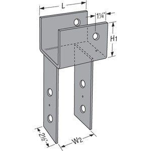 Simpson Strong-Tie ECC End Column Cap for 5-1/8 in. Beam, 8X Post ...