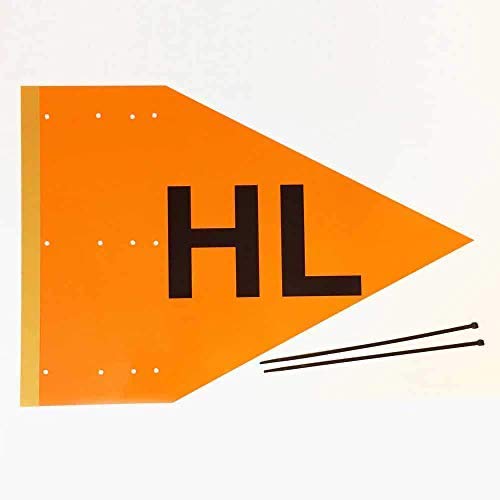 Orange Heavy Lift Pennant | HL Orange Flag | Reuseable with Cable Ties ...