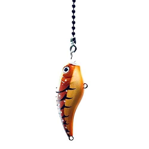 Amazon.com: Fishing Lure Chain Pulls (Black Chain Bead, Crank Bait ...