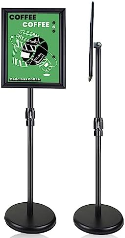 Amazon.com : Pedestal Sign Holder Stand with Telescoping Post, Double ...