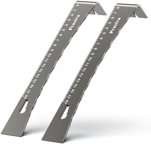 MANUFORE 4pcs Pry Bar Nail Puller Set, 12” Flat Pry Bar, 7.5” Flat Pry ...