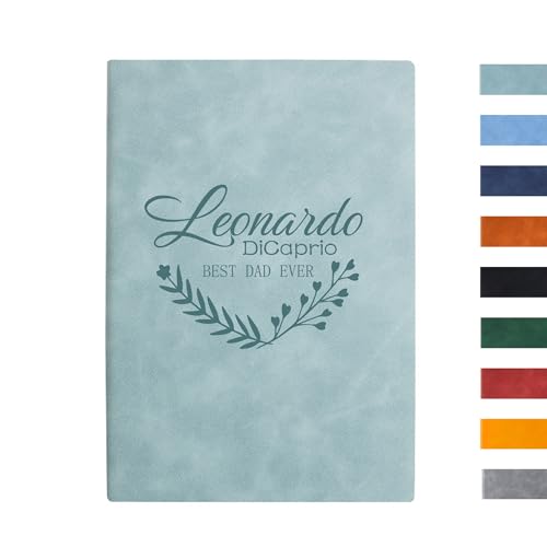 Amazon.com: Custom Engraved Leather Journal Notebook, 20 Design, 9 ...