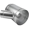 HVAC OV 45° Degree Ø8 x 8 x 4 Inch Wye-Shape Duct Splitter - Metal 3 ...