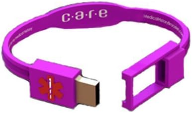 Amazon.com: Care USB Medical History Bracelet - Purple : Electronics