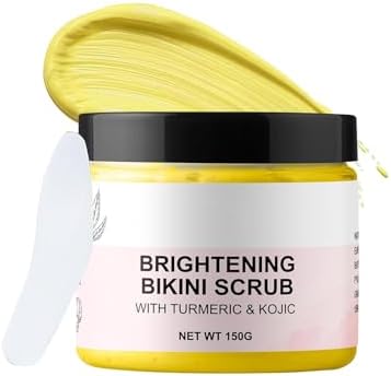 Amazon.com : Bikini Area Exfoliator Exfoliating Body Scrub Turmeric ...